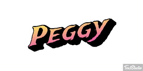 Peggy Name Animated  Logo Designs