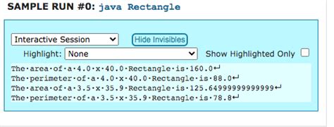 Solved The Rectangle Class Following The Example Of The