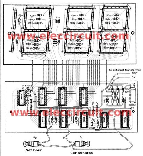 Big Digital Clock Circuit Without Microcontroller Artofit