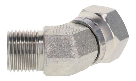 9048 Bspp To Female Bspp Swivel 45° Elbow Fitting Titan Fittings