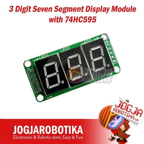 Jual 3 Digit Seven Segment Display Module With 74hc595 Shopee Indonesia