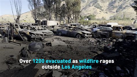 Over 1200 Evacuated As Wildfire Rages Outside Los Angeles Cgtn