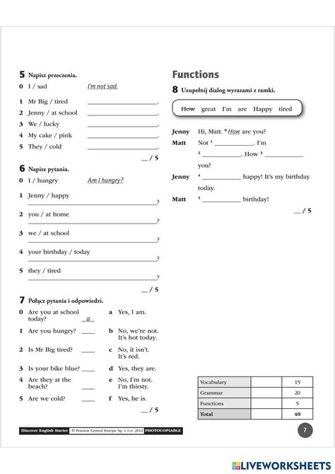 Discover Englis Free Interactive Worksheets 7336471