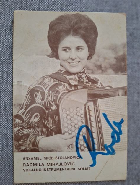 Vintage Potpisana Promo Fotografija Radmila MihajloviĆ