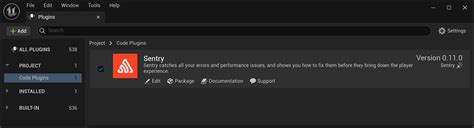 Unreal Engine Sentry For Unreal Engine