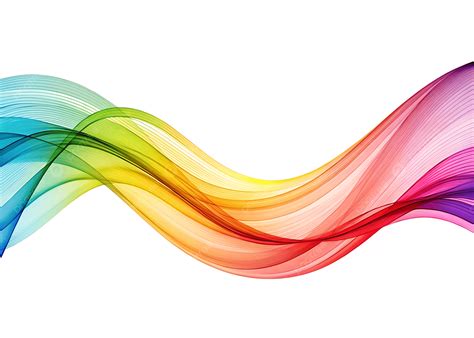 Abstract Vector Wave Background Colored Waves Design With Abstract