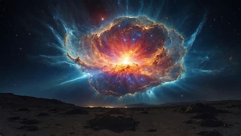 Premium Photo A Supernova Exploring The Culmination Of A Massive Sun