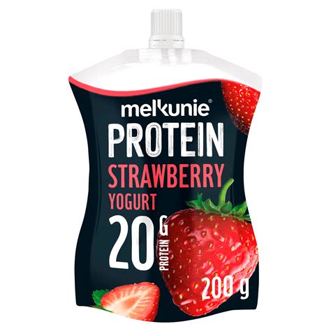 Melkunie Protein Yoghurt Aardbei Per Zak 200 G