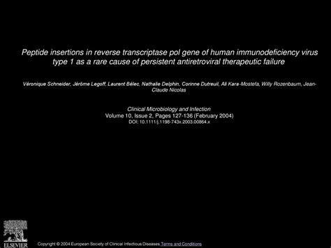 Peptide Insertions In Reverse Transcriptase Pol Gene Of Human Immunodeficiency Virus Type As A