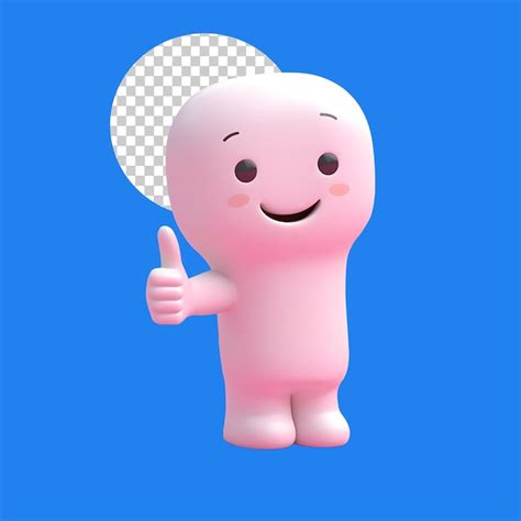 Diente 3d Que Expresa Un Gesto Correcto Como Signo De Celebración De La Restauración Exitosa Del