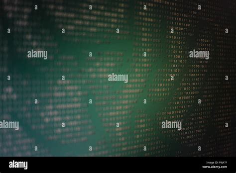 blocks of binary data blockchain concept blue background with