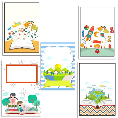 5 Free Printable Book Covers For School Exercise Books Digital