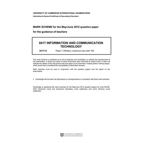 Jual Flash Sale Igcse Ict 0417 2012 2022 May June Past Papers And
