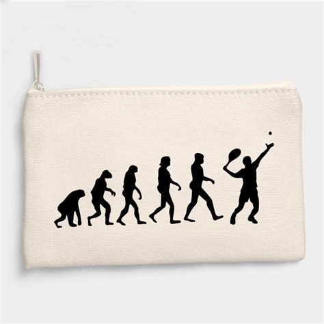 Pochette Évolution Tennis Idée Cadeau Drôle Tshirt Culte