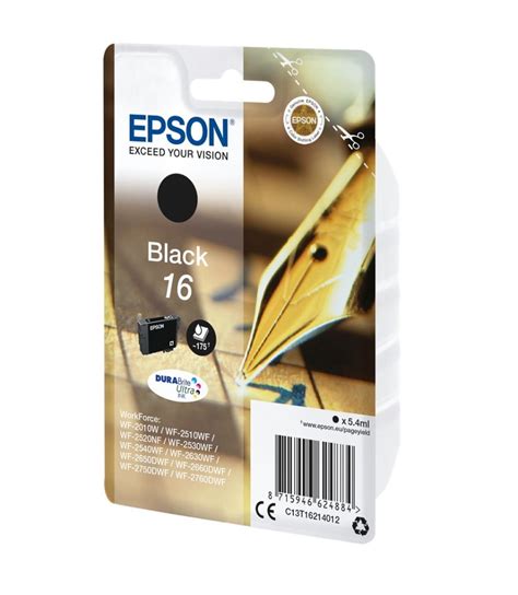 Cartucho De Tinta Negro Black 16 EPSON Correos Market Correos Market