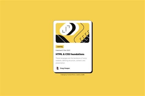 Frontend Mentor Blog Preview Card Solution Using Tailwindcss Coding