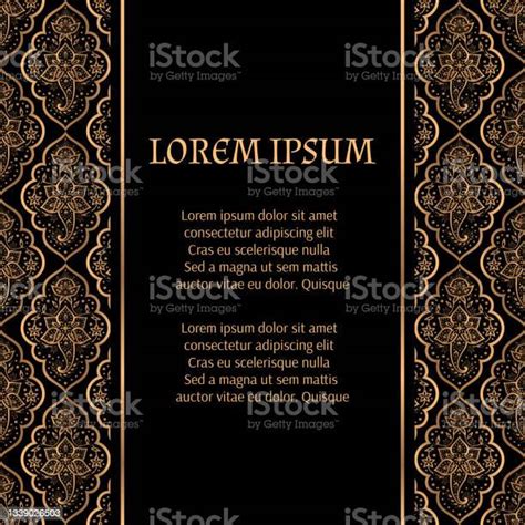 럭셔리 배경 황금 벡터 이슬람 아라베스크 페이즐리 로얄 패턴 카드 템플릿 0명에 대한 스톡 벡터 아트 및 기타 이미지 0명 Ramadan Kareem 가리기 Istock