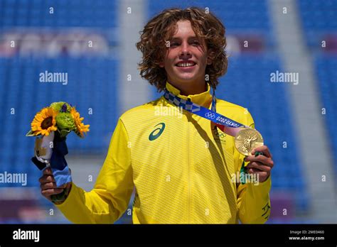 Gold Medal Winner Keegan Palmer Of Australia Poses For Photos After The
