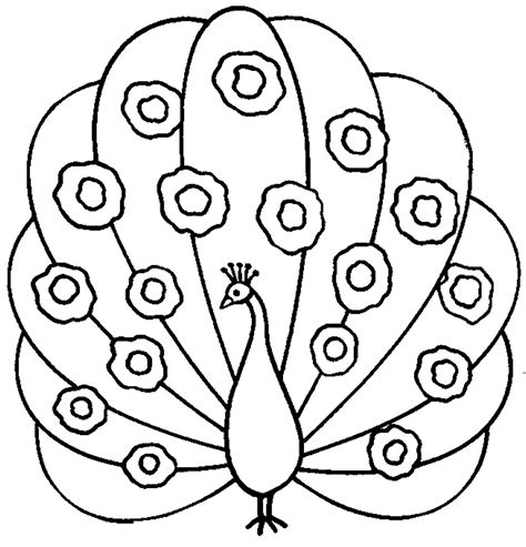 Dibujo De Pavo Real Para Colorear Imprimir E Dibujar Coloringonlycom