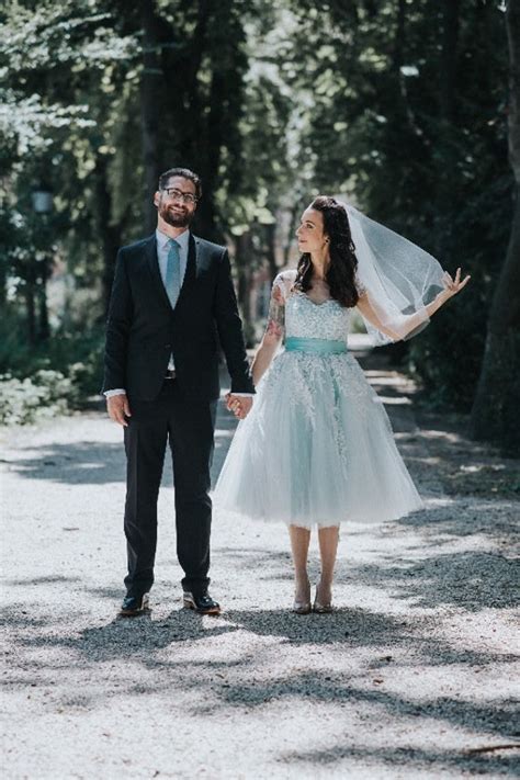 Mint Green Wedding Dress Lace