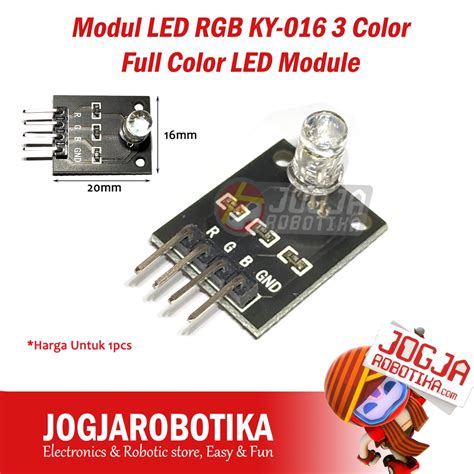 jual modul led rgb ky 016 3 color full color led module shopee indonesia