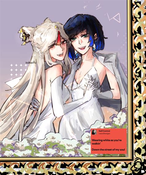 Zahauku Ningguang Genshin Impact Yelan Genshin Impact Genshin Impact Commentary Highres