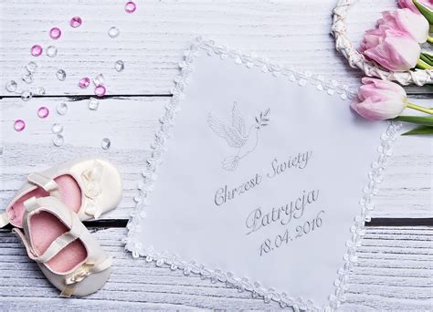 Kolekcja Selenit Haftowana Szatka Do Chrztu Personalizowana M1a