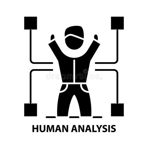 Human Analysis Line Icon Concept Human Analysis Flat Vector Symbol