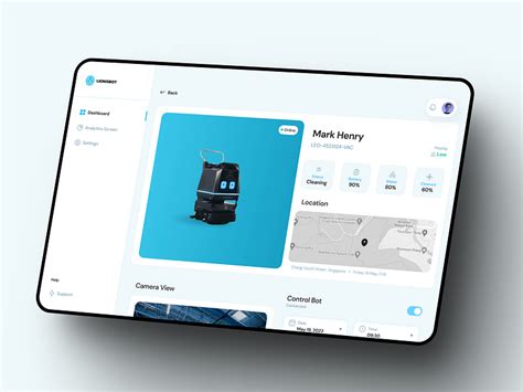 Robot Monitoring Dashboard Screen By Mohammed Ameen On Dribbble
