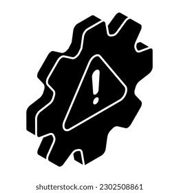 Modern Design Icon Setting Error Stock Vector Royalty Free