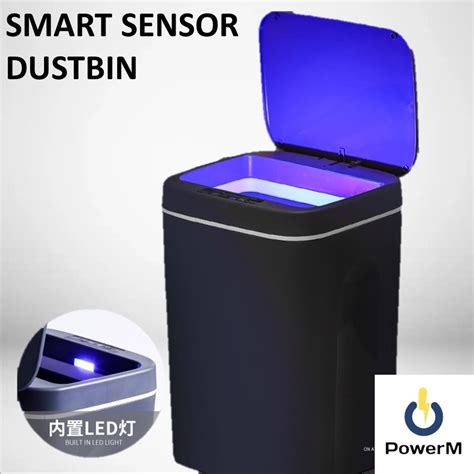 Automatic Touchless Motion Sensor Electronic Dustbin Anti Odor Wide Open Kitchen Garbage Bag