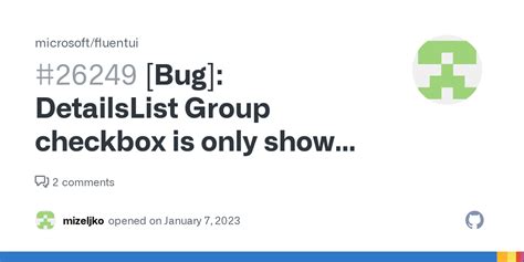 Bug Detailslist Group Checkbox Is Only Shown On Hover When Checked