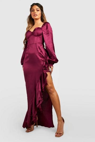 Ruffle Maxi Dresses Boohoo Uk