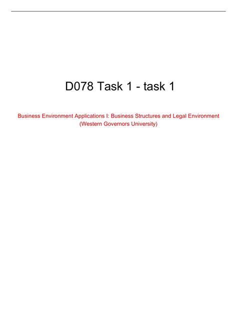 Summary Wgu D078 Task 1 Wgu D078 Task 1 Best Practices Wgu D078 Task