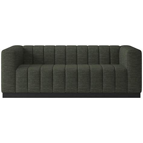 Forte 81 Channeled Sofa With Black Legs Luca Eclipse CB2