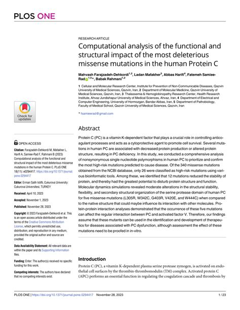 pdf computational analysis of the functional and structural impact of