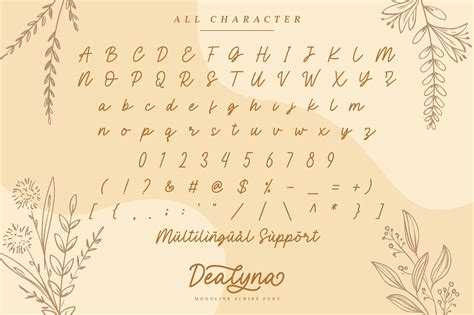Dealyna Monoline Script Font On Behance