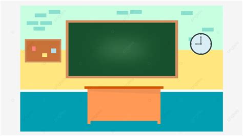 Classroom Flat Vector Classroom Classroom Flats Classroom Design Png