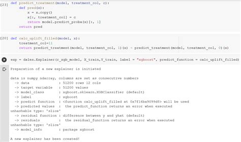 xgboost model predict function returns an error · issue 214