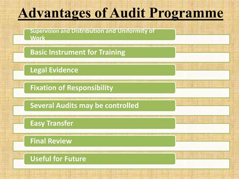 Audit Programme Concept Types Functions Advantages And Disadvantages