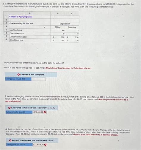 Solved 2 Change The Total Fixed Manufacturing Overhead Cost Chegg Com