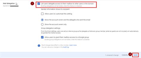 Enable Mail Delegation In Google Workspace Practice Protect Support