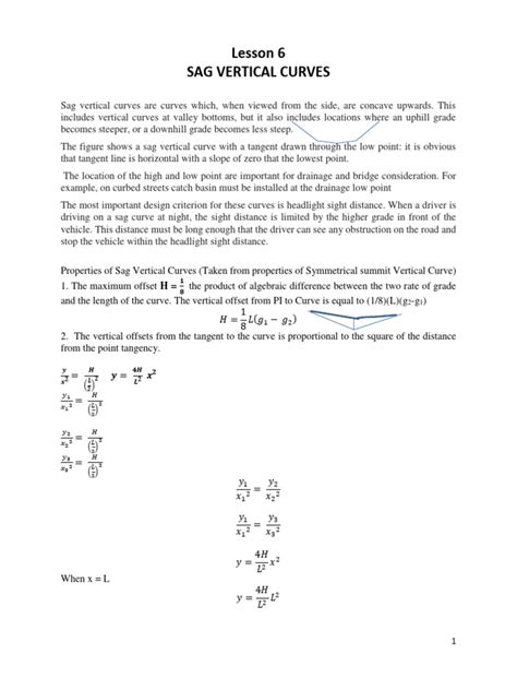 02 Ce222 18 Learning Module 6b Vertical Sym Parblc Sag Curve 2ce 1 Pdf Differential