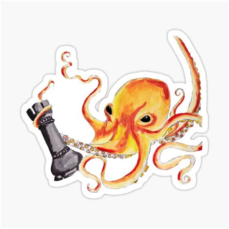 An Octopus Fighting A Rook Limited Edition Perfect T Sticker