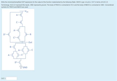solved write the minimized simplified sop expression for the