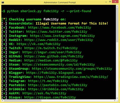 How Do I Hunt Down Social Media Accounts Using Sherlock Dev Community
