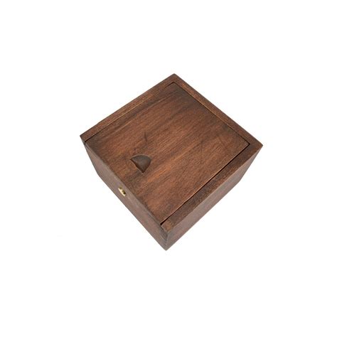 Early 1900s Small Nautical Compass Original Wooden Box Antique