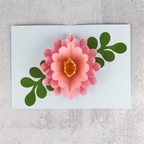 Flower Pop Up Card Instructions Best Flower Site