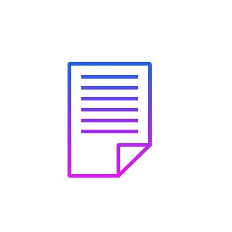Premium Vector Gradient Document File Icon
