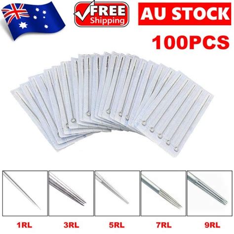 100pcs Tattoo Needle Set 1rl 3rl 5rl 7rl 9rl Stainless Steel Needles